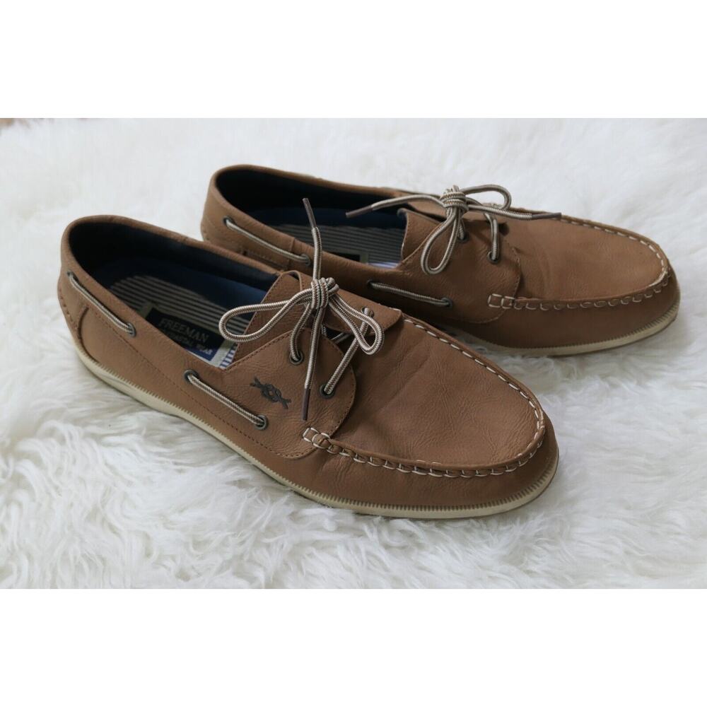 Freeman Rugged Coastal Wear Cadet Boat Shoes Men's Si… - Gem